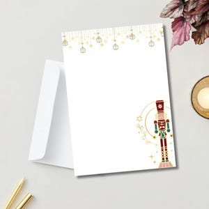 Christmas Nutcracker Letterhead (stationary Unlined and Lined Paper ...