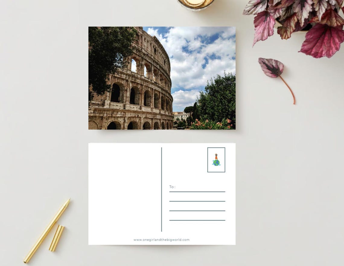 The Colosseum | Rome, Italy | Travel Photography Postcard (digital ...