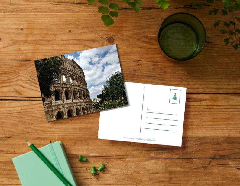 The Colosseum | Rome, Italy | Travel Photography Postcard (digital ...