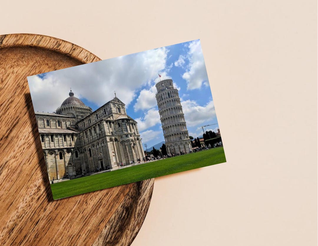 Leaning Tower of Pisa | Italy | Travel Photography Postcard (digital ...