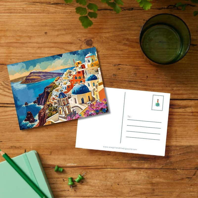 Greek Postcard - Etsy