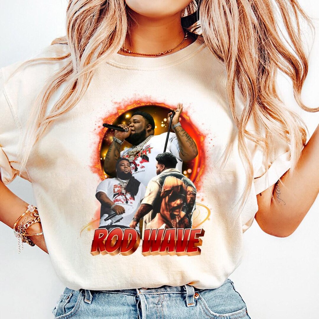 Rod Wave T-shirt Design PNG, Bootleg Tee, Transparent, Concert Vibes ...