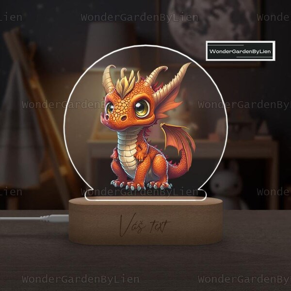 Dragon Night Light Personalized - Etsy UK