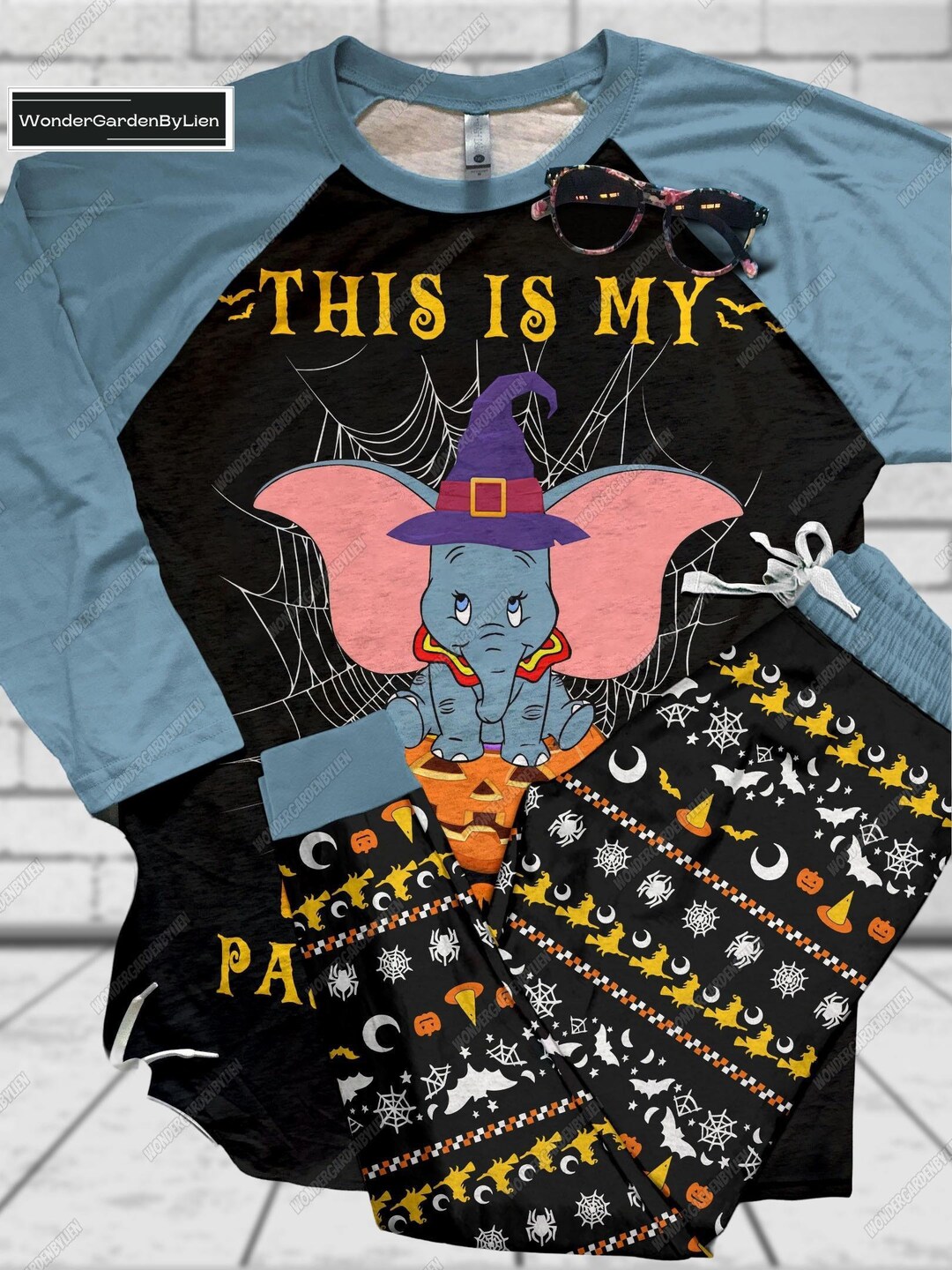 Dumbo T-shirt Pant, Disney Dumbo Cartoon Pajama Set, Dumbo Elephant ...