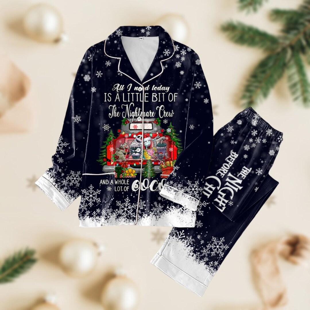 Jack Sally Oogie Boogie Christmas Pajamas, the Nightmare Before ...
