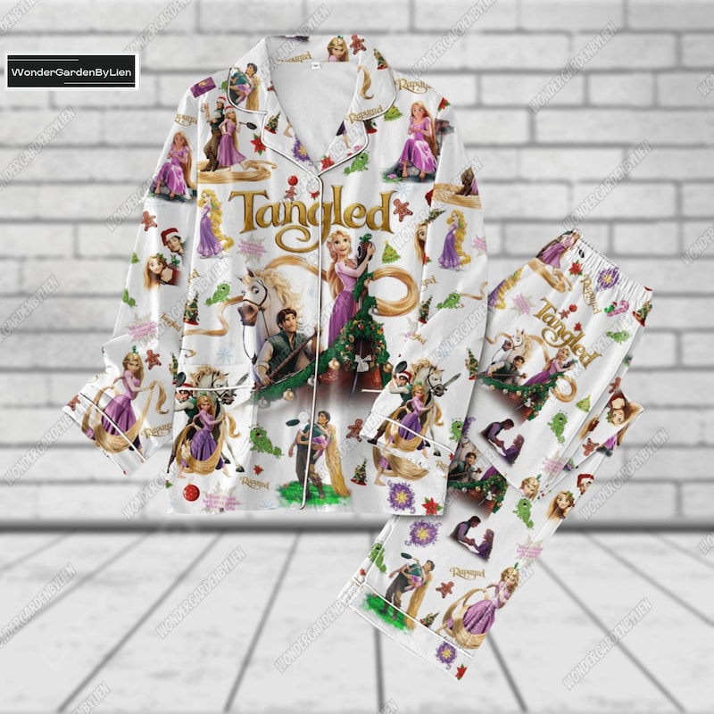 Rapunzel Pajamas - Etsy UK