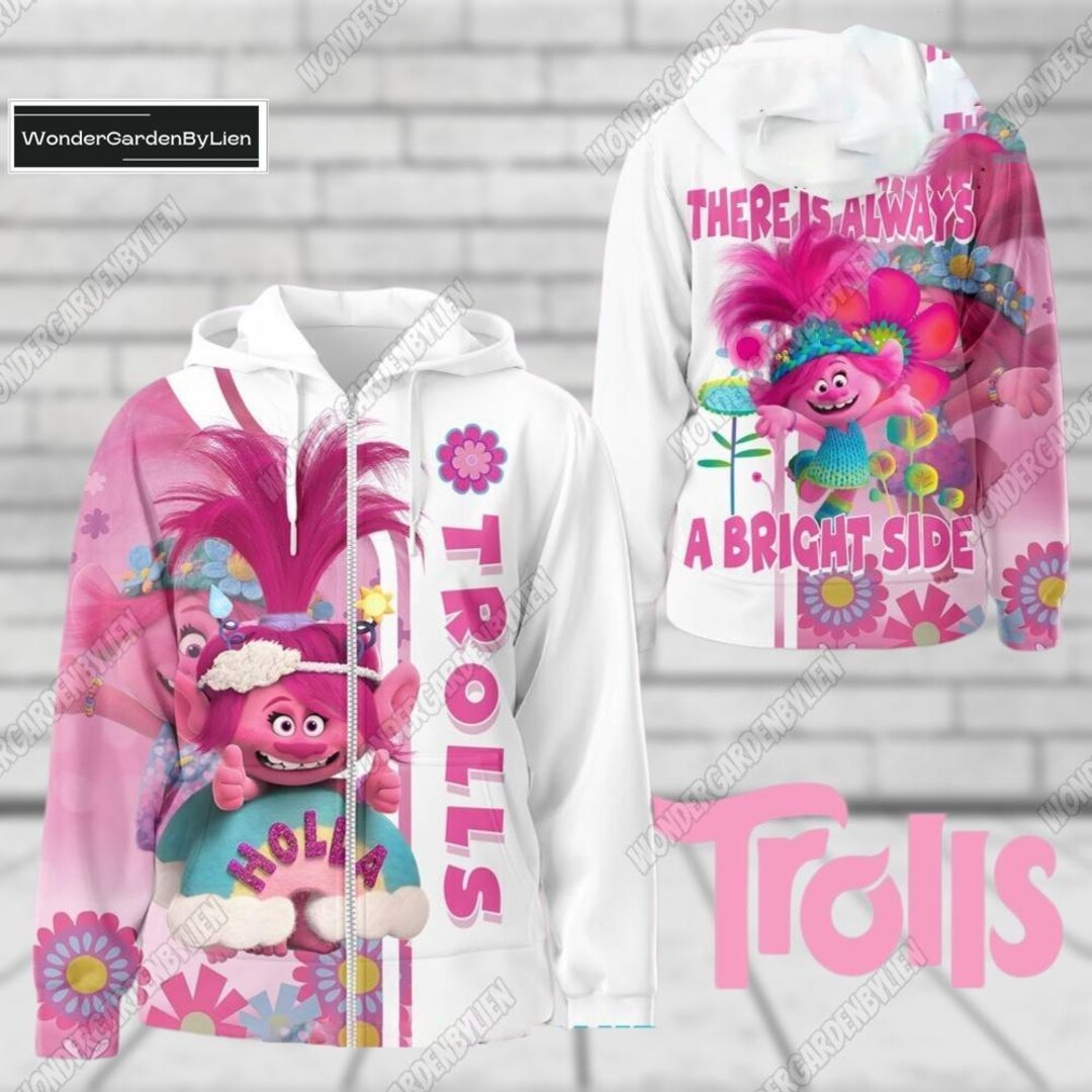 Trolls Band Together Jacket, Trolls There is Always A Bright Side Zip ...
