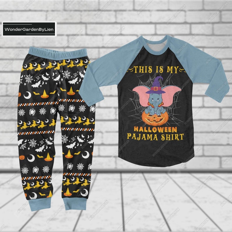 Dumbo T-shirt Pant, Disney Dumbo Cartoon Pajama Set, Dumbo Elephant ...