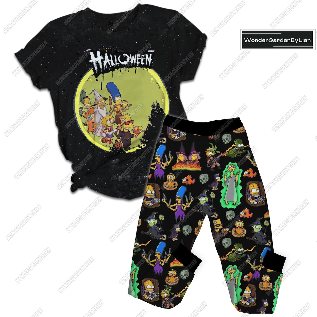 Bart Simpson Christmas T-shirt Pant, Simpson Family Pajamas Set ...