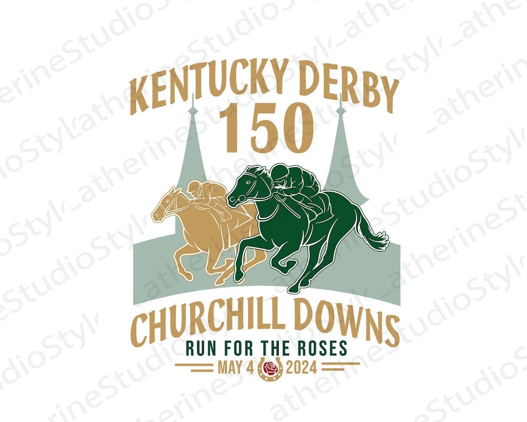 Kentucky Derby Churchill Downs 2024 Png, Run for the Roses Png, 150th ...