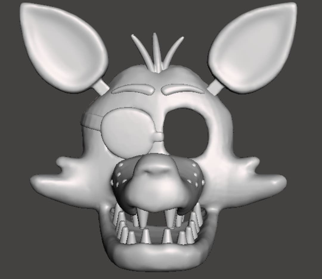Foxy's 3D Printable Mask (FNAF1) - Etsy