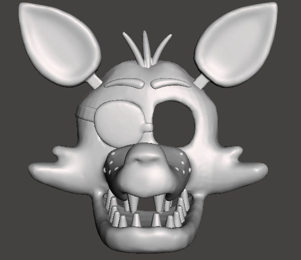Foxy's 3D Printable Mask (FNAF1) - Etsy