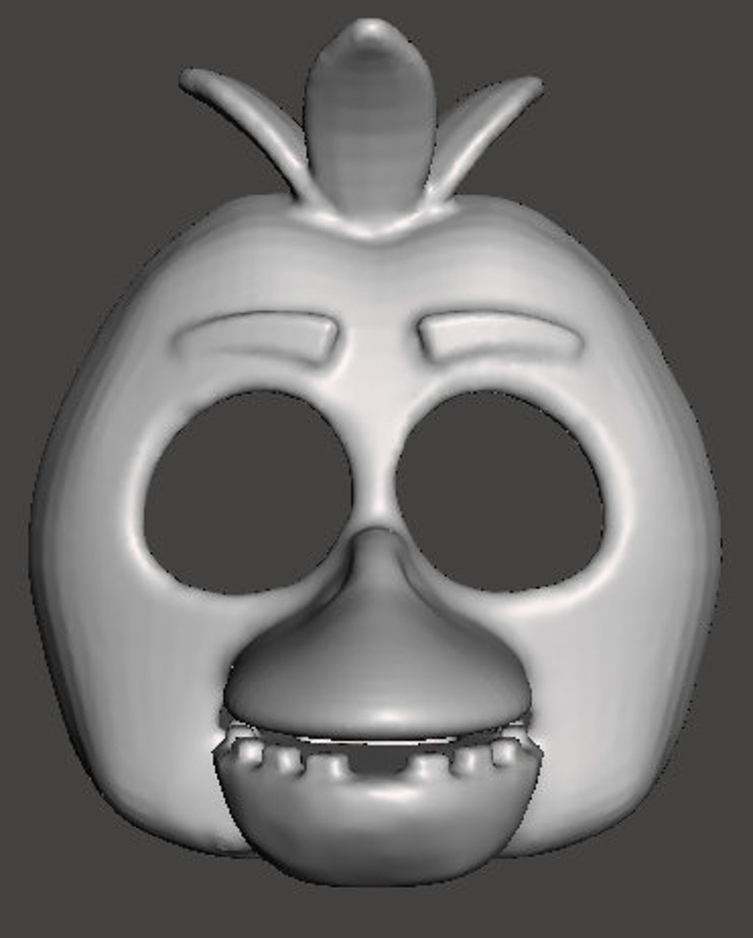 Chica's 3D Printable Mask (FNAF1) - Etsy