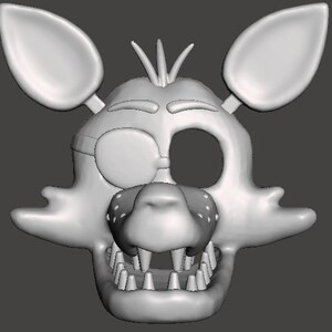 Foxy's 3D Printable Mask (FNAF1) - Etsy