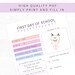 First Day of School Interview, Back to School Printable Activity, All ...