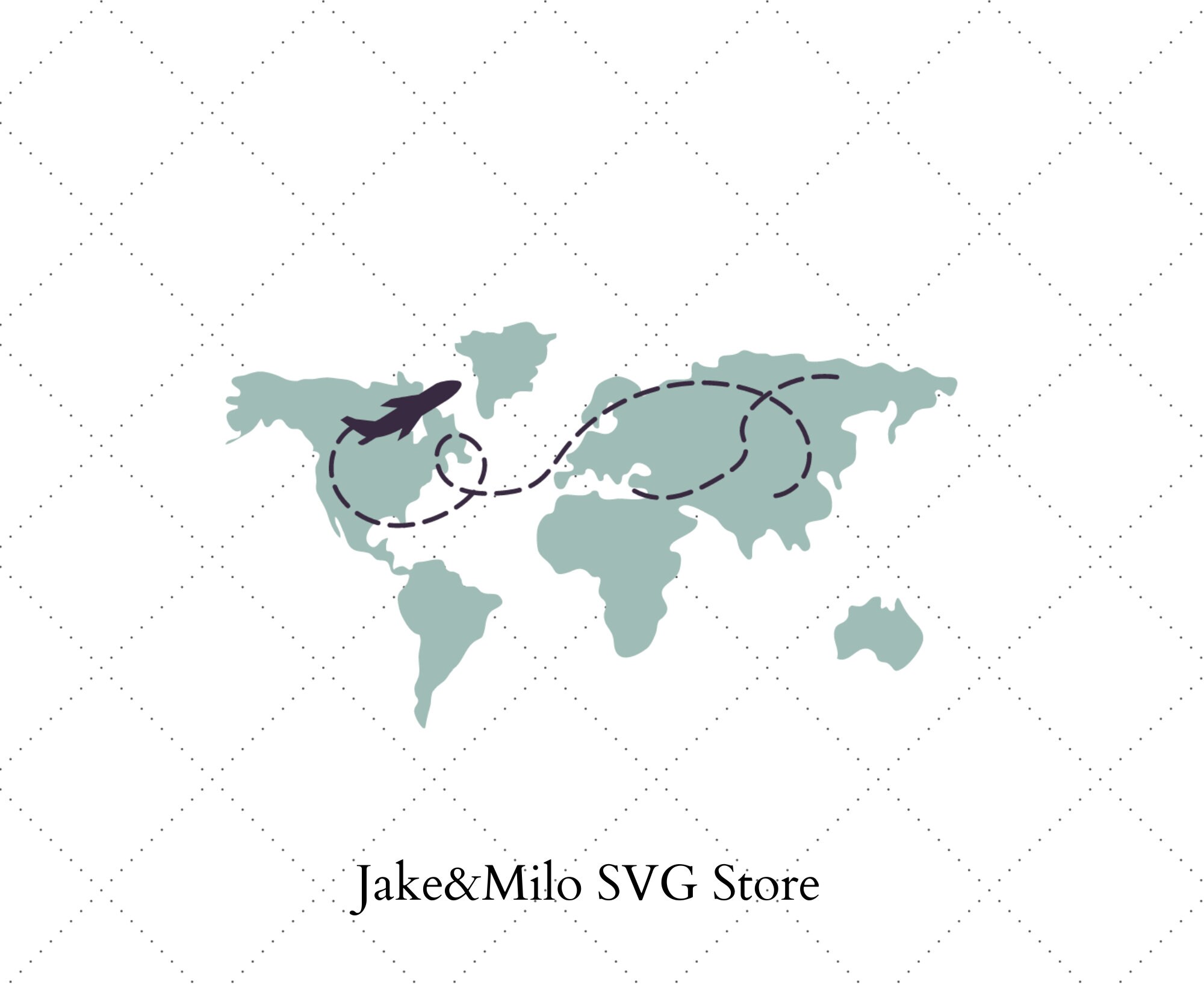 World Map Svg, World Map Line Art, Travel Map Svg, World Map for Cricut ...