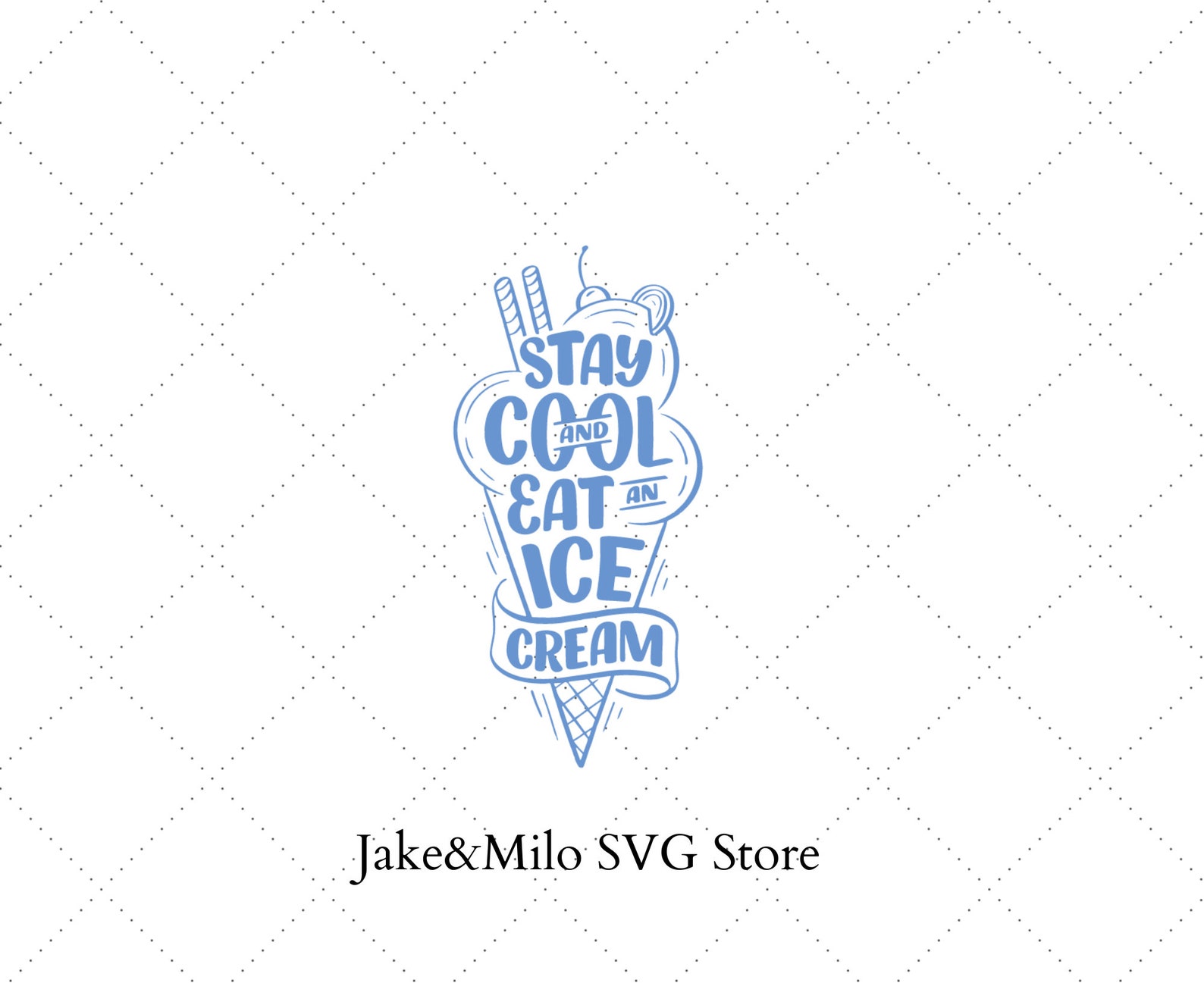 Stay Cool SVG, Ice Cream SVG, Cut File, Clipart, PNG File, - Etsy