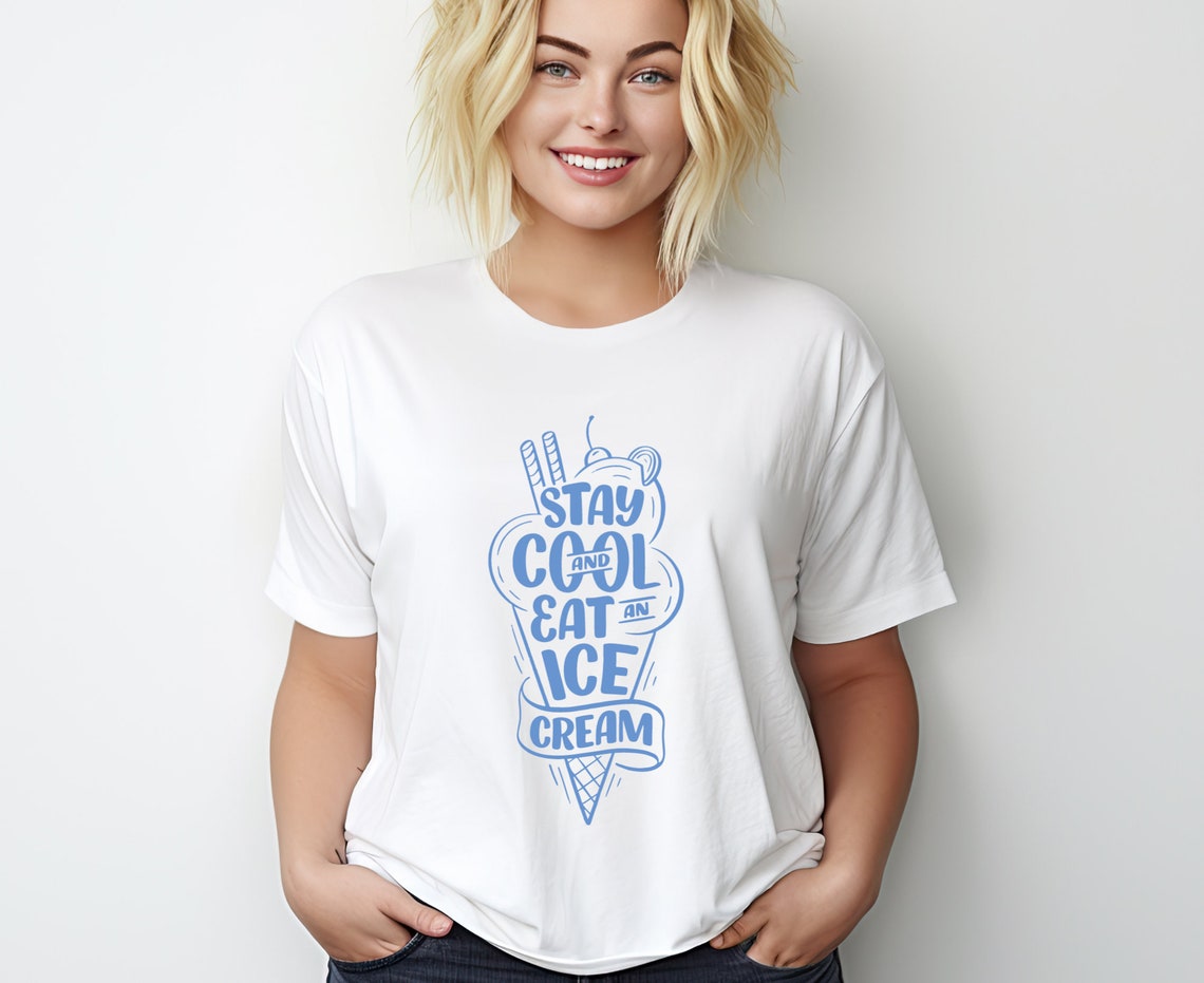 Stay Cool SVG, Ice Cream SVG, Cut File, Clipart, PNG File, - Etsy