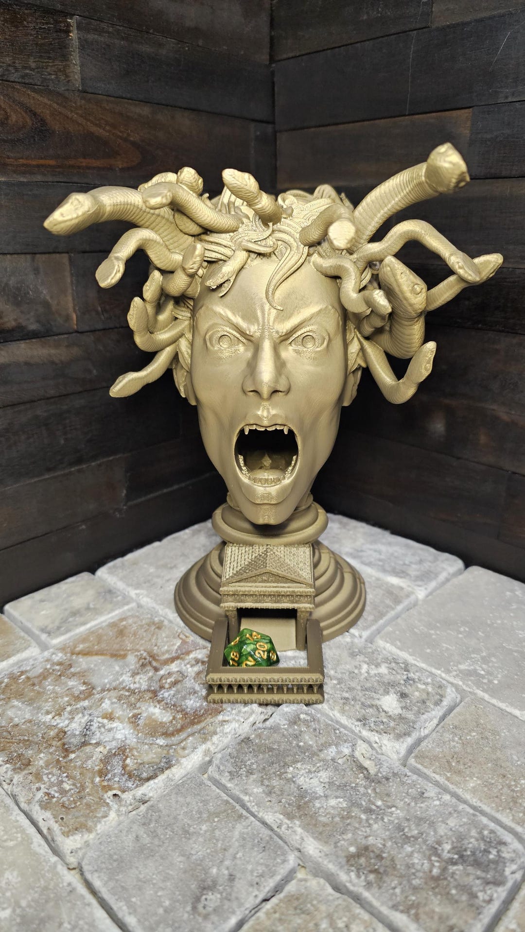 Medusa Dice Tower | Fates End | Dnd | TTRPG | Board Games - Etsy