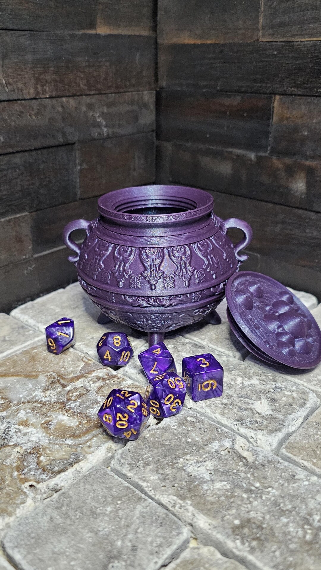 Witches Cauldron Dice Vault | Dice Jail | Dice Box | Dice Holder ...