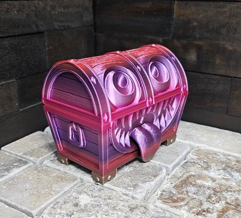 Cute Mimic Dice Vault | 3D Printed Dice Jail, Dnd TTRPG - Etsy