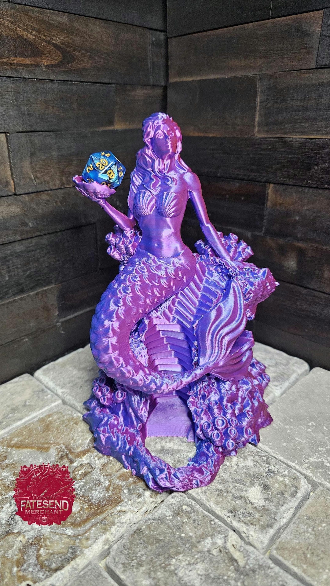Mermaid Dice Tower | Fates End | Dnd | TTRPG | Board Games - Etsy