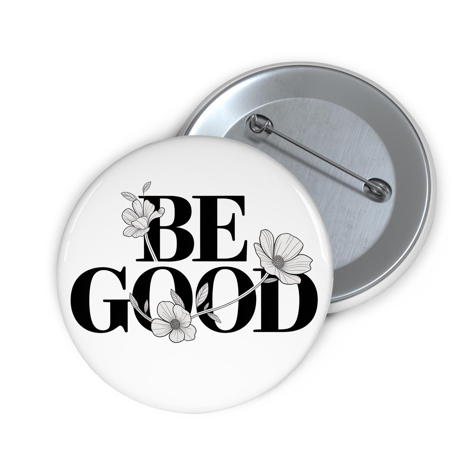 Be Good Floral Protest Pin, Abolish Ice Button - Etsy