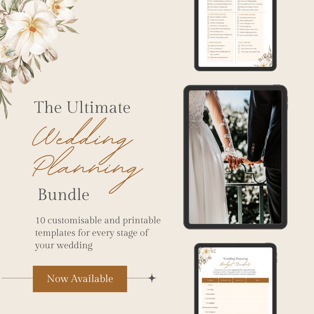 Ultimate Wedding Bliss: Digital Planner Bundle for Your Perfect Day! - Etsy