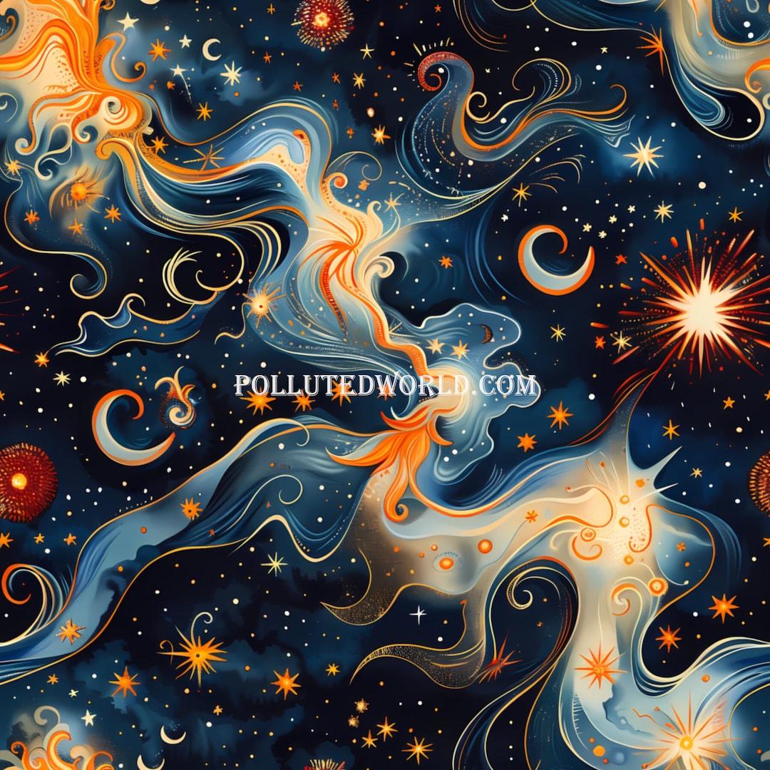 Elven Inspired Pattern 11 Seamless Pattern Digital Paper Image 300_dpi ...