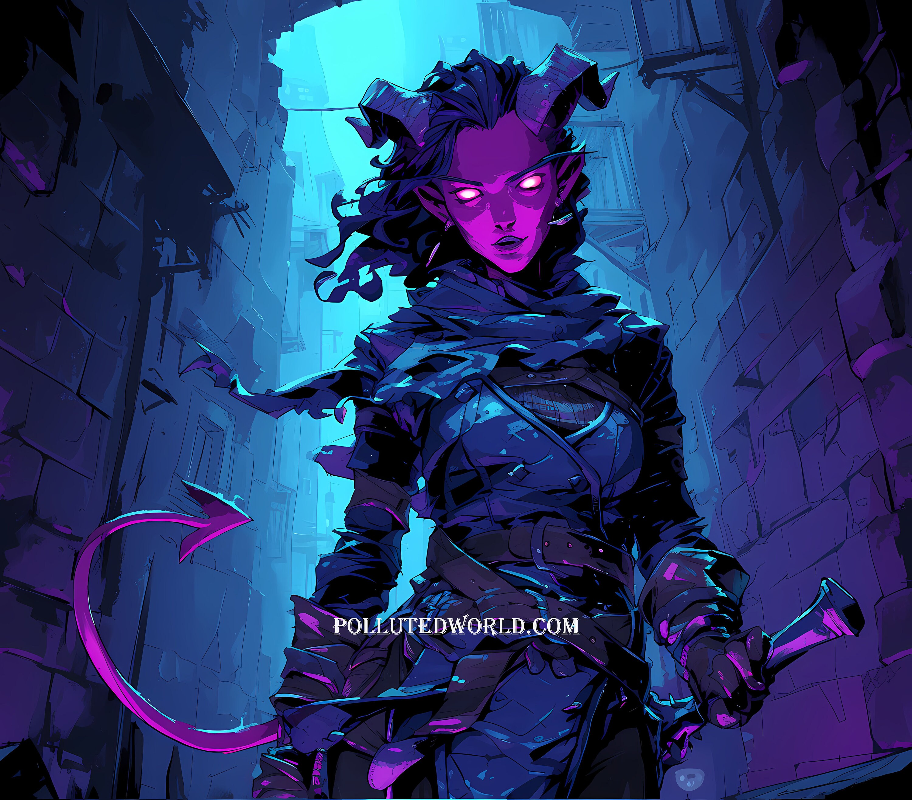 Tiefling Rogue 4 Tumbler Wrap Design Digital Download, 20oz Skinny ...