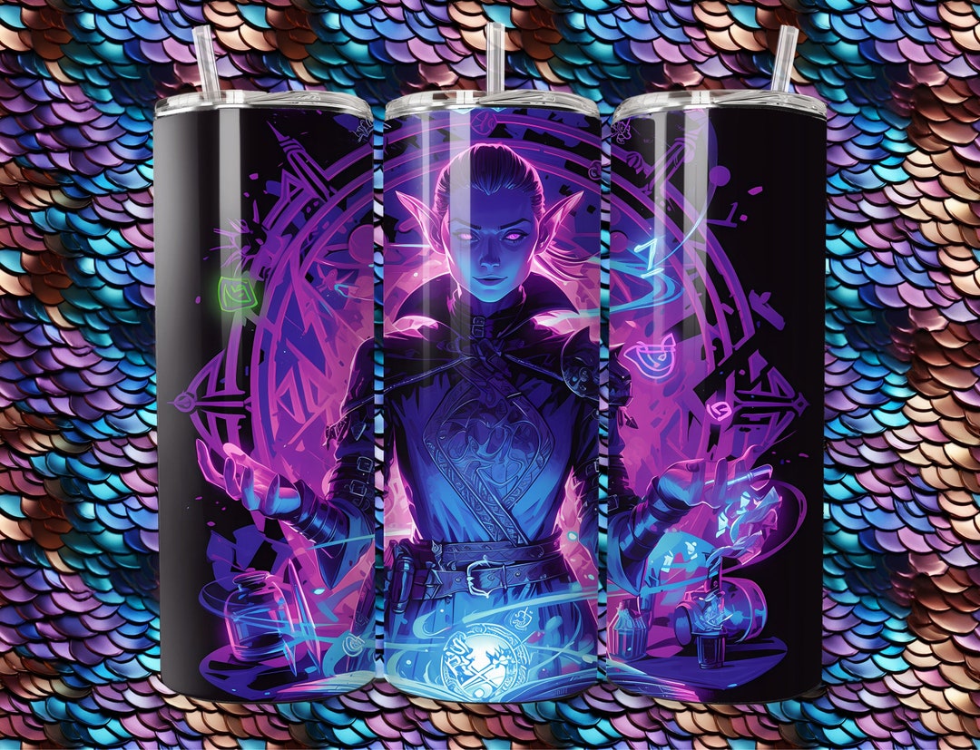 Half-elf Warlock 2 Tumbler Wrap Design Digital Download, 20oz Skinny ...