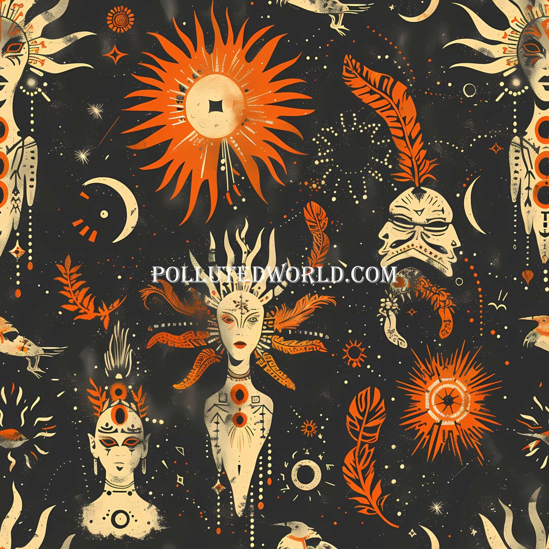 Orc Inspired Pattern 12 Seamless Pattern Digital Paper Image 300_dpi - Etsy