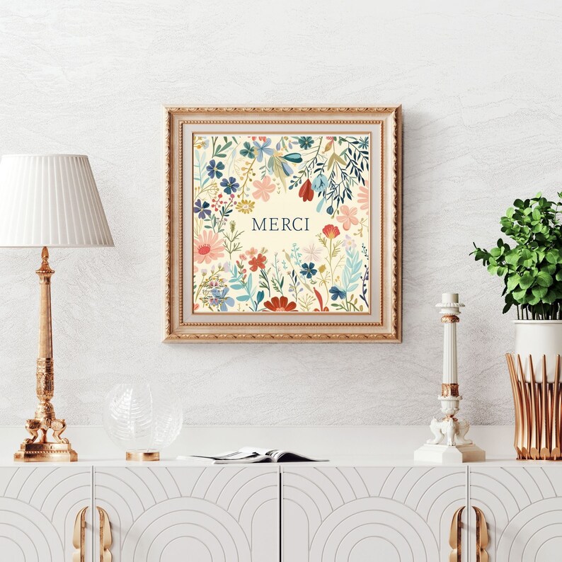 Thank You Card – Fleurs Des Champs - Etsy