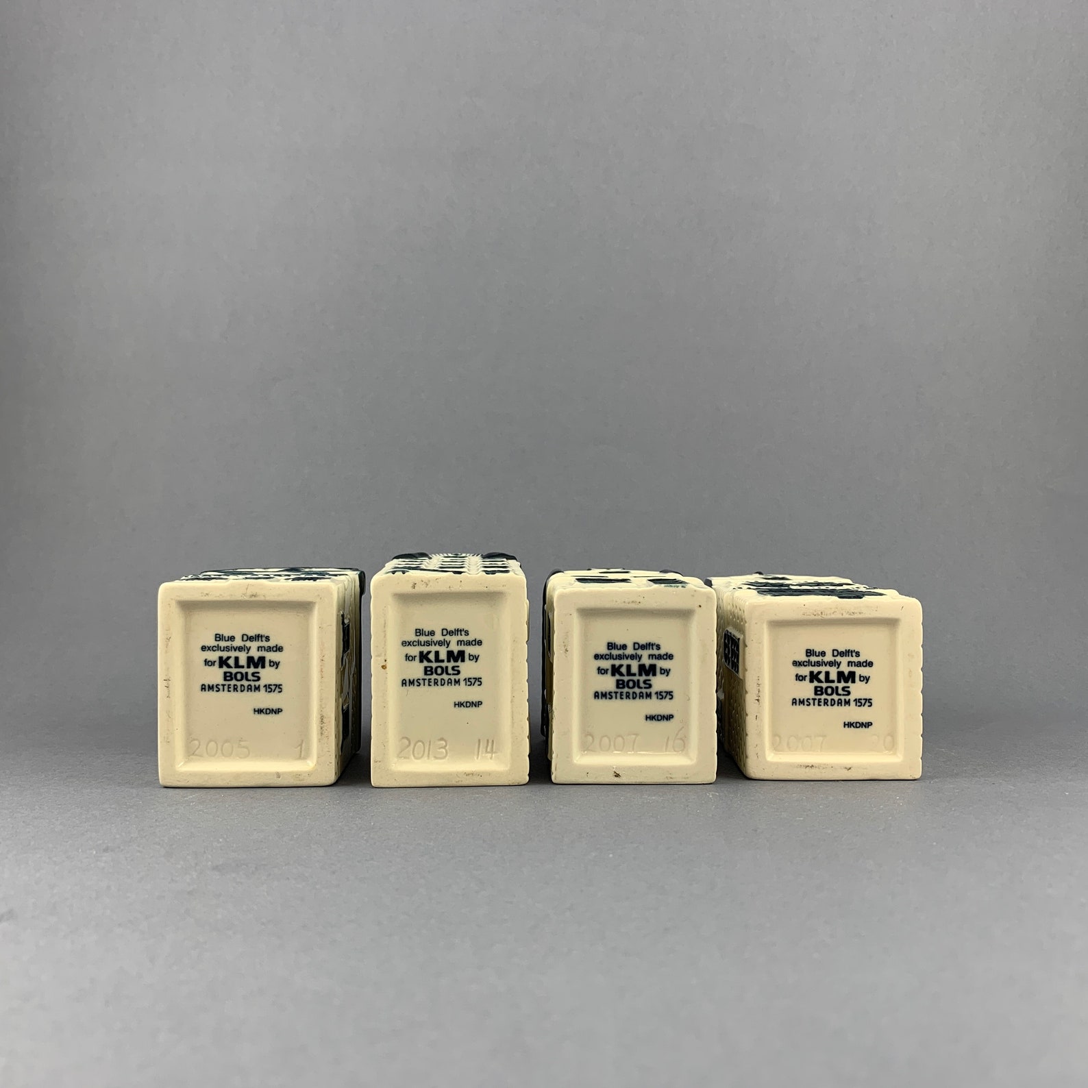 N.1,14,16,20 KLM Delft Blue Miniature Houses- Authentic Collectible ...