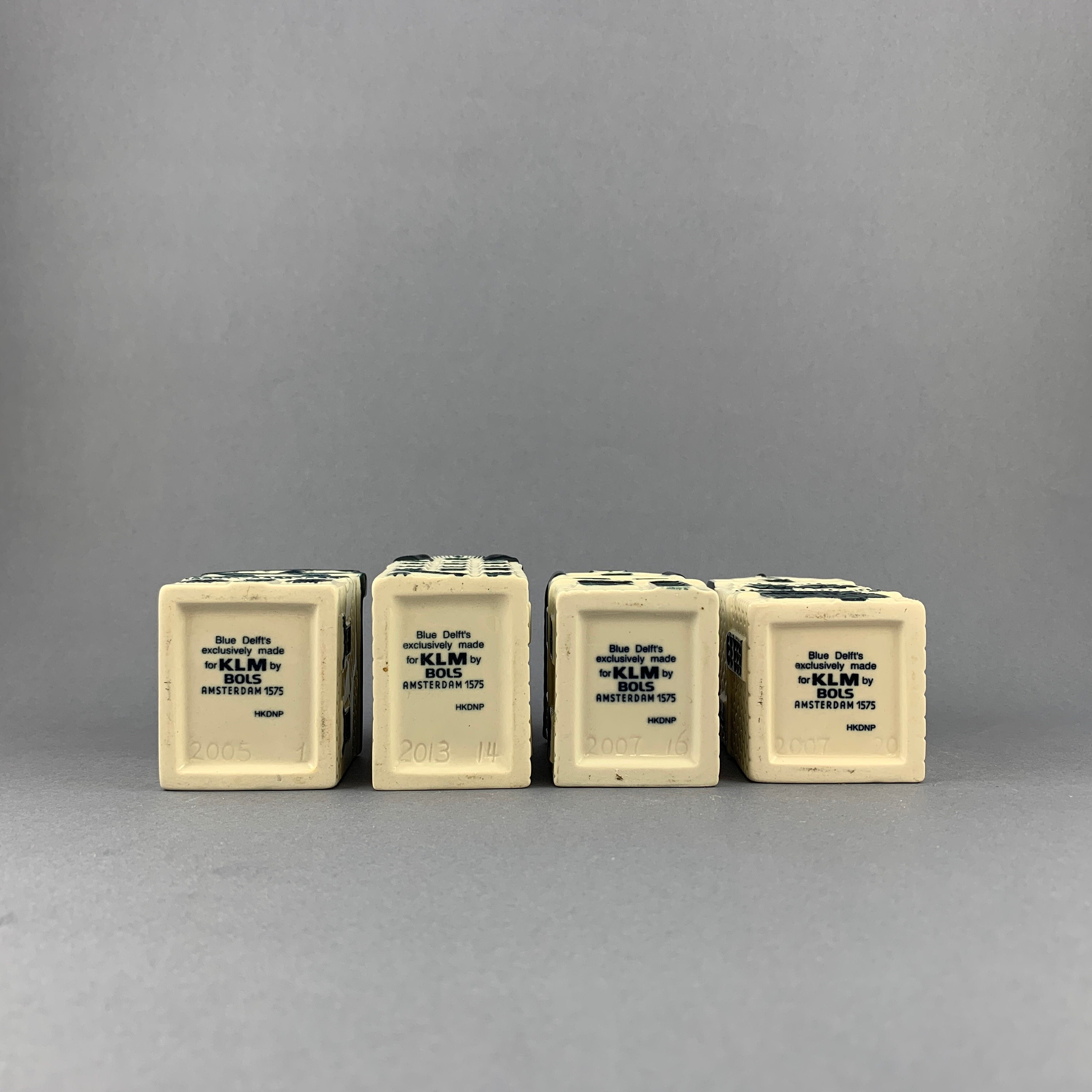 N.1,14,16,20 KLM Delft Blue Miniature Houses- Authentic Collectible ...
