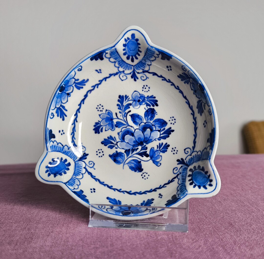 Royal Delft Blue Ashtray 1961 - Hand Painted Ashtray Traditional Dutch ...