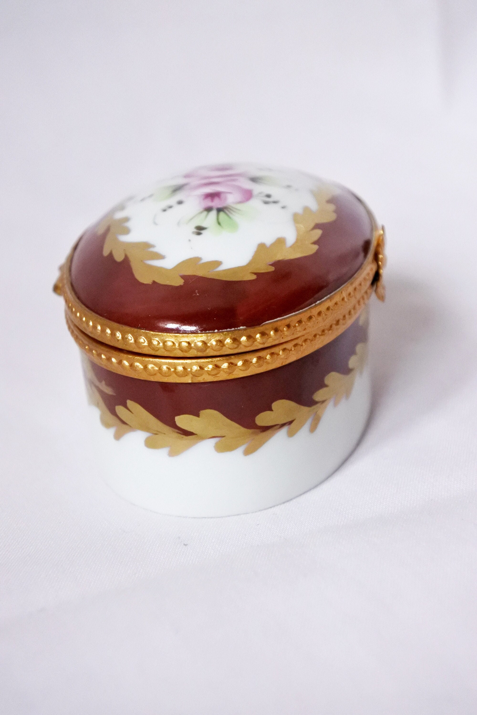 Vintage Limoges France Trinket Box Hand Painted Limoges Porcelain ...