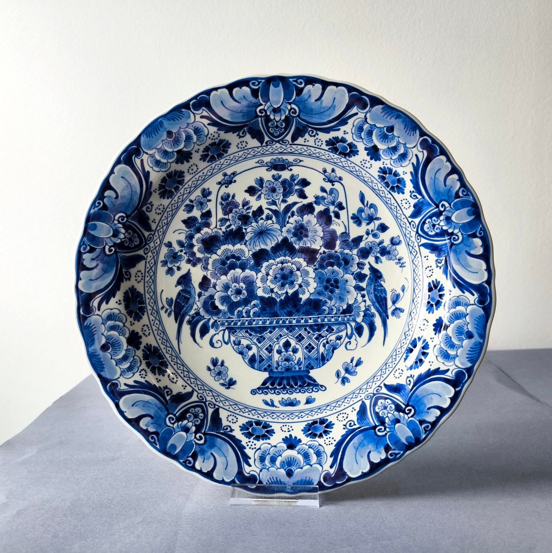 Authentic Royal Delft 1984 Hand Painted Decorative Plate- Traditional ...