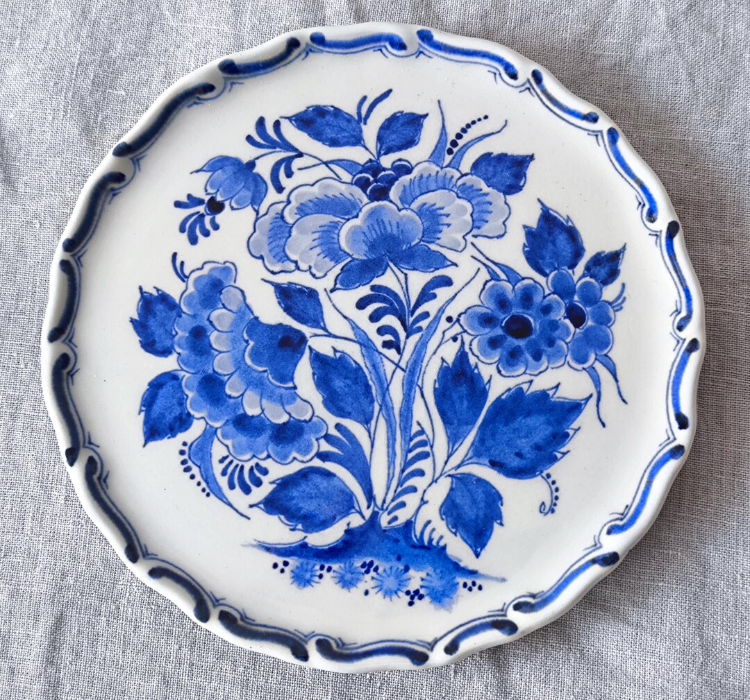 Authentic Royal Delft 1977 Hand Painted Decorative Plate - Traditional ...