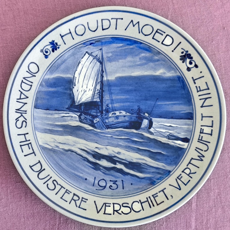 Authentic Royal Delft 1932 Hand Painted Decorative Plate - Traditional ...