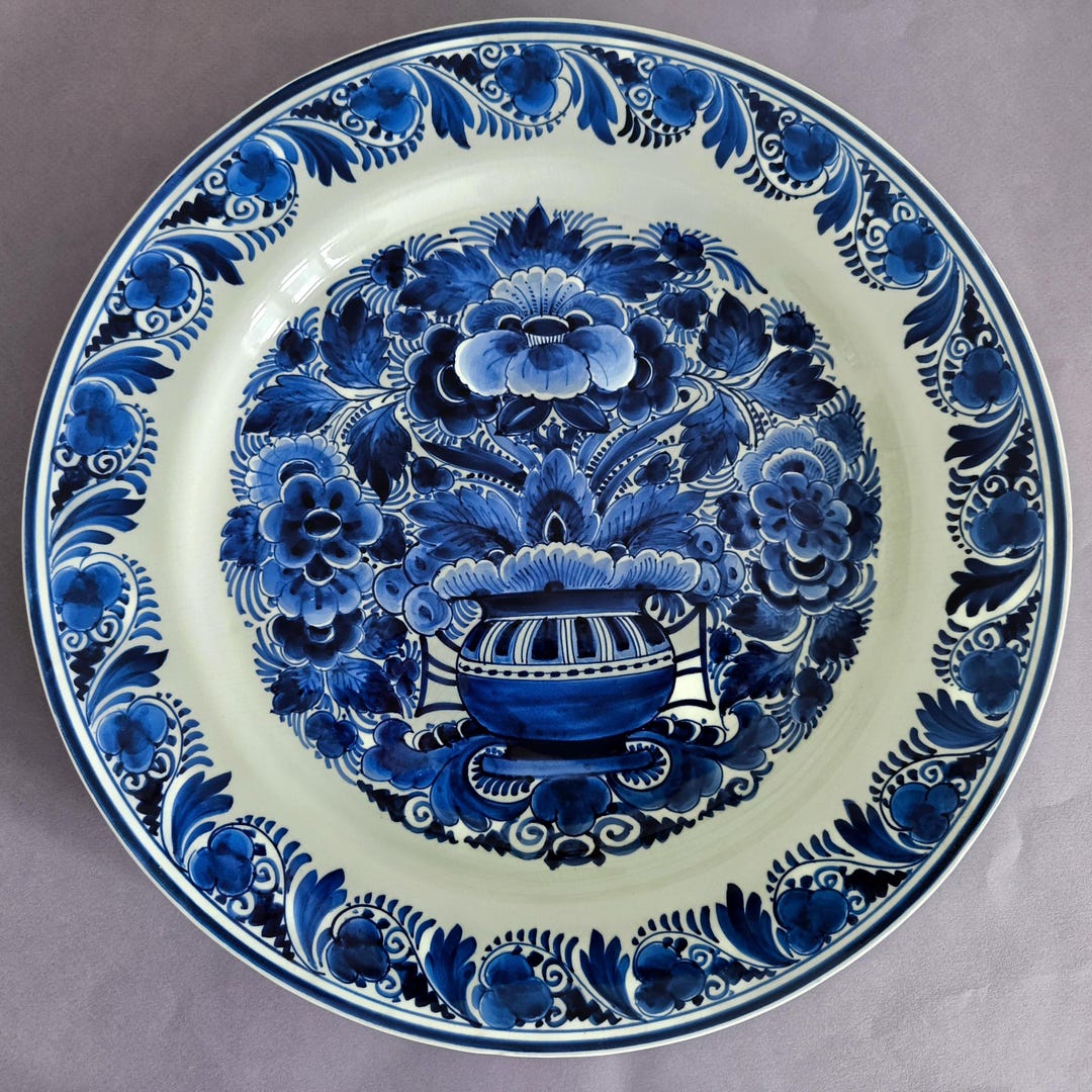 Authentic Royal Delft 1931 Hand Painted Decorative Plate - Traditional ...