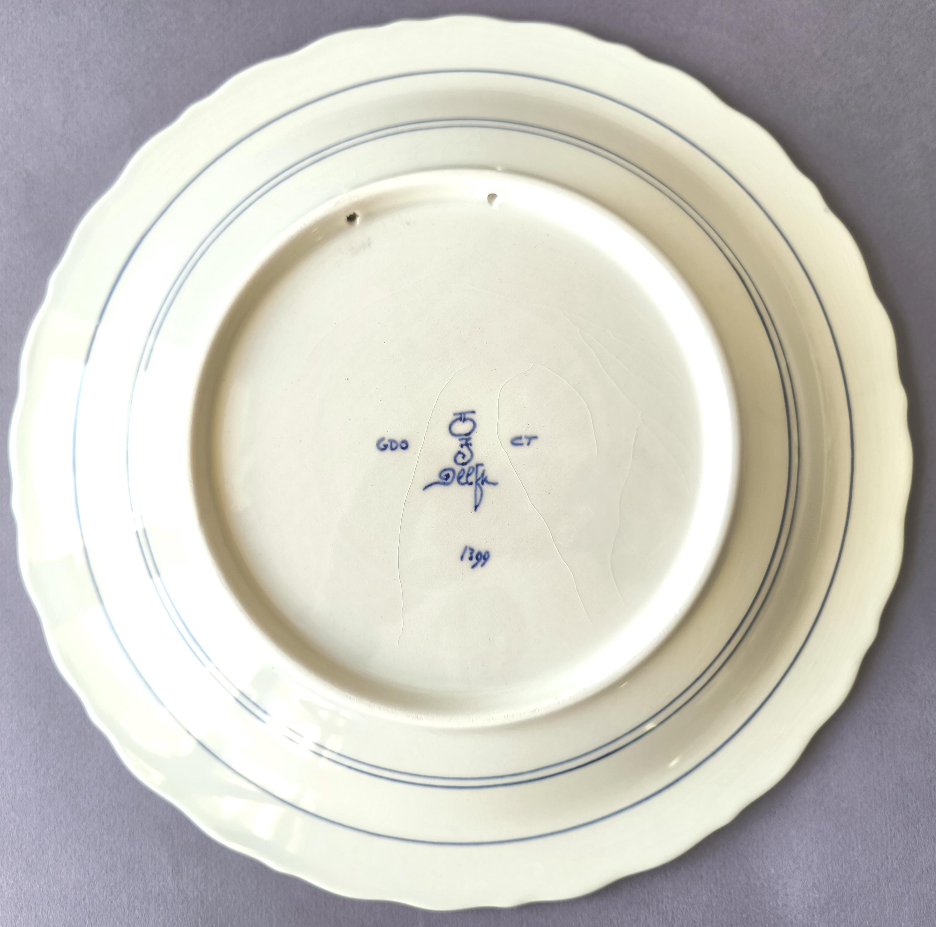 Authentic Royal Delft 1974 Hand Painted Decorative Plate- Traditional ...