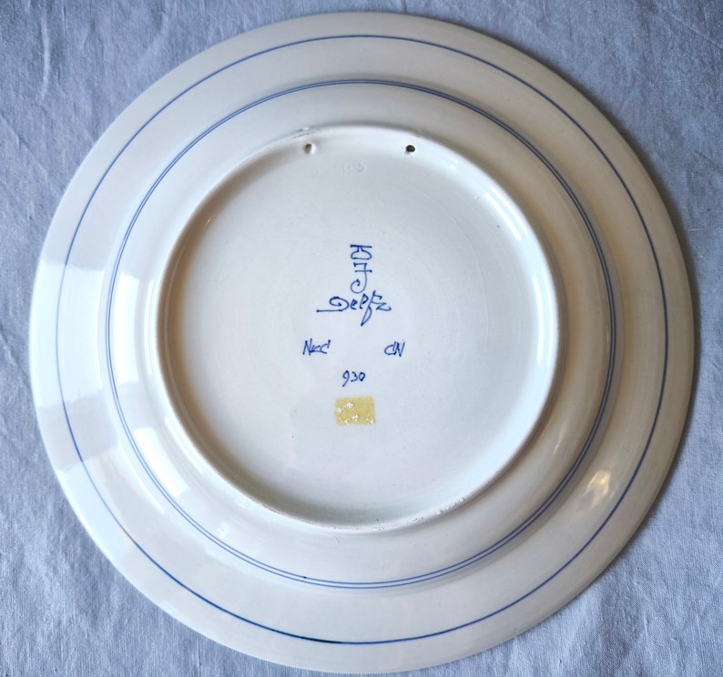 Authentic Royal Delft 1969 Hand Painted Decorative Plate- Traditional ...