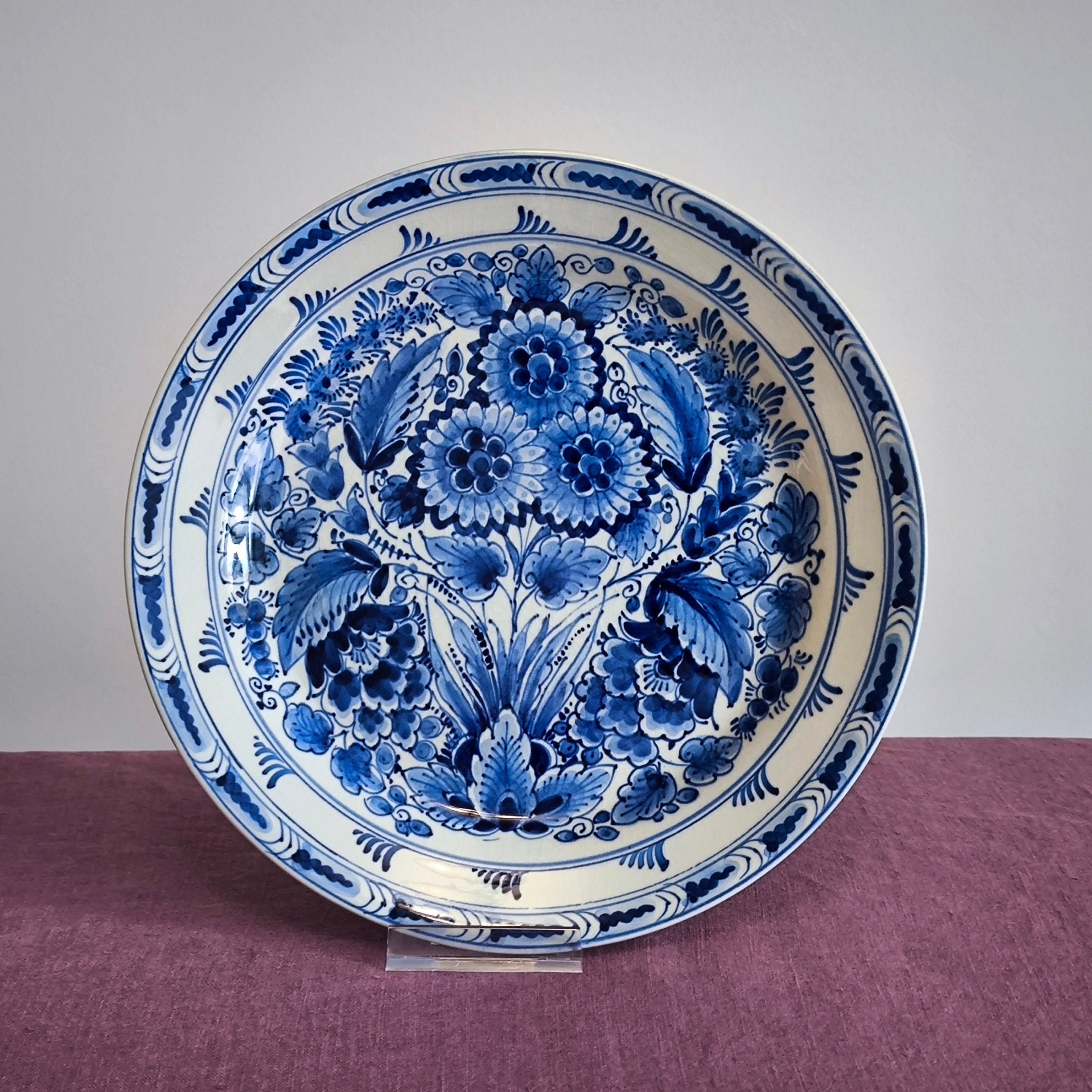 Authentic Royal Delft 1959 Hand Painted Decorative Plate Traditional ...