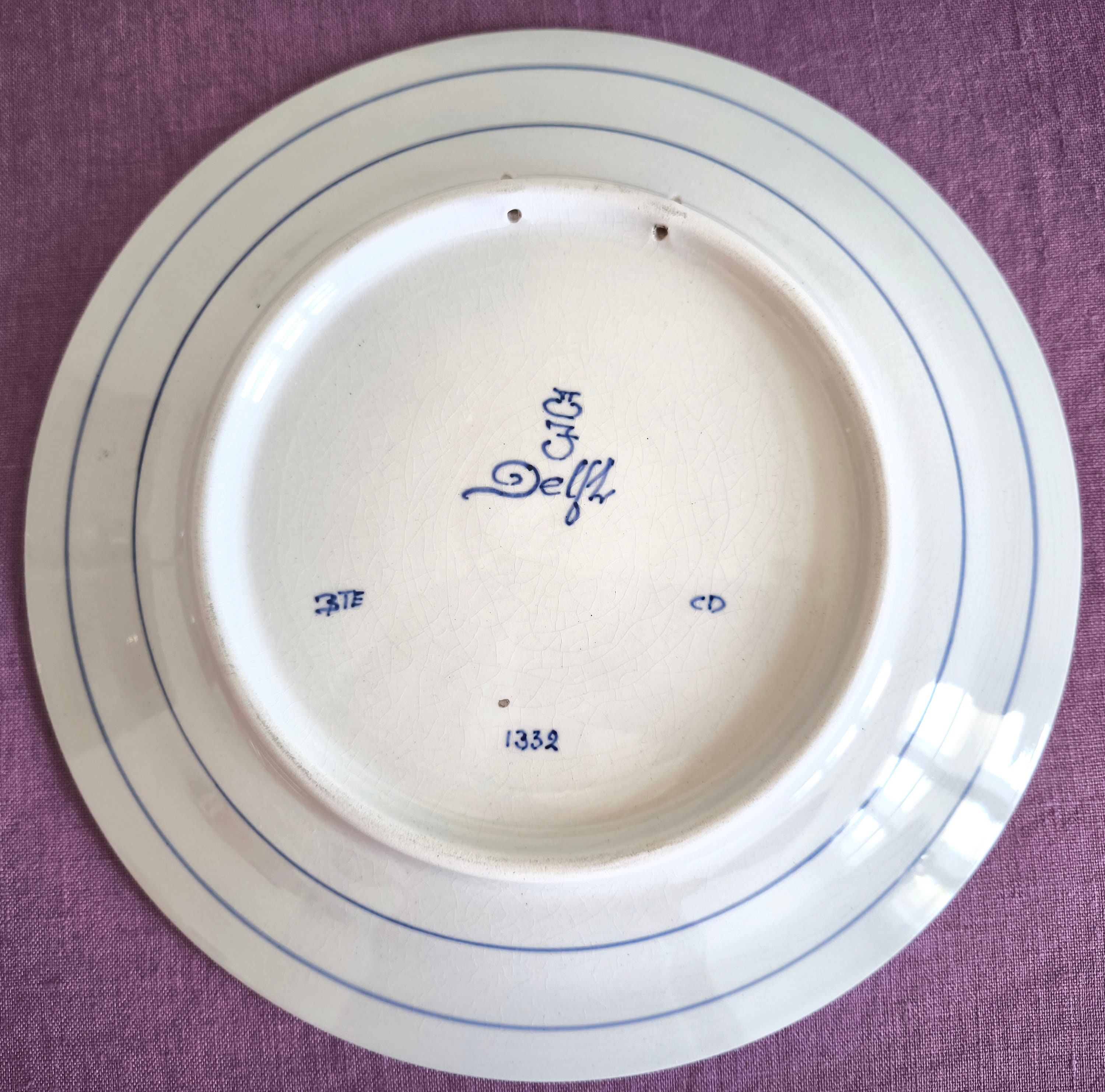 Authentic Royal Delft 1959 Hand Painted Decorative Plate Traditional ...