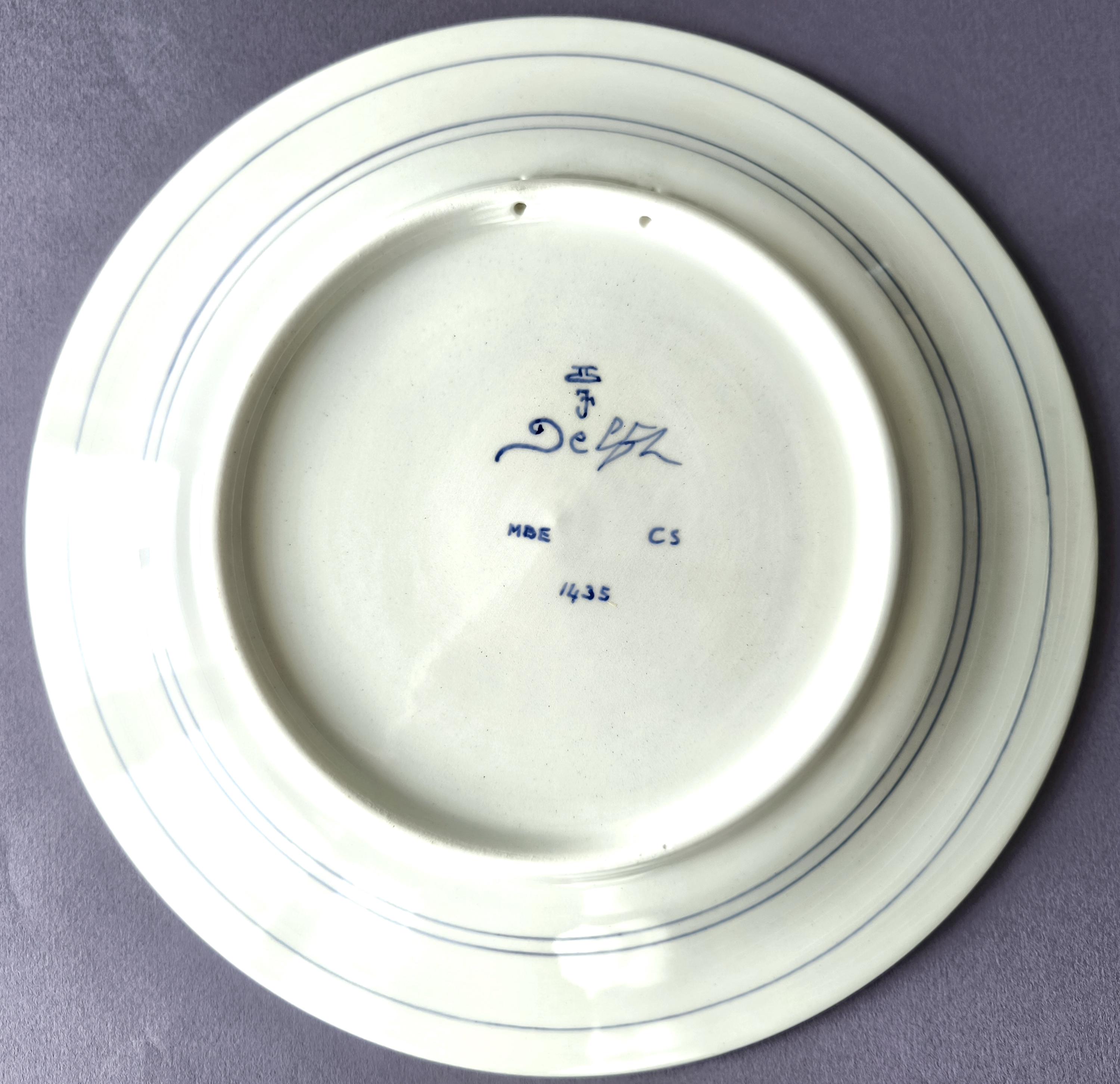 Authentic Royal Delft 1973 Hand Painted Decorative Plate Traditional ...