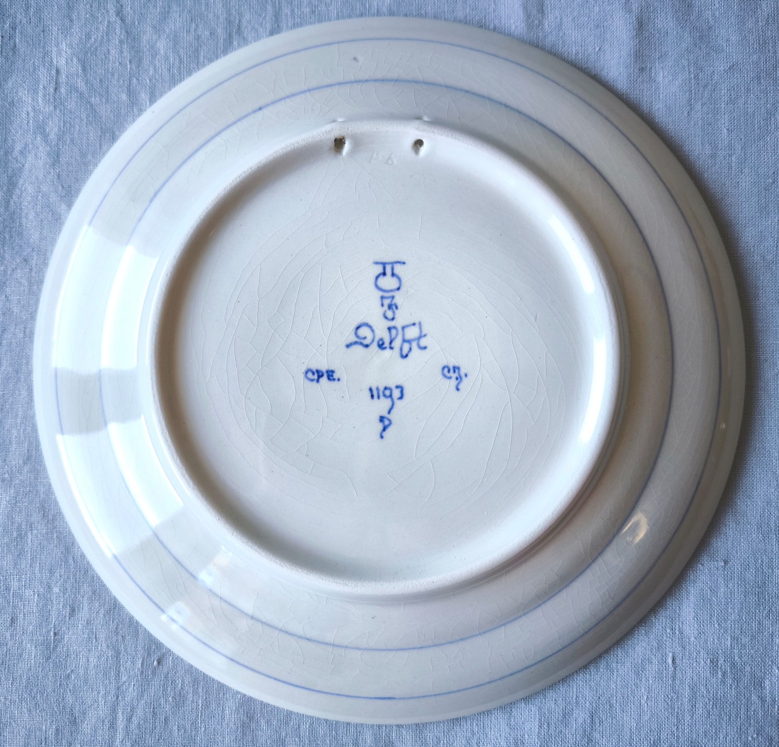 Authentic Royal Delft 1965 Hand Painted Decorative Plate- Traditional ...