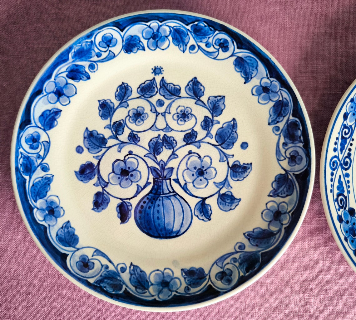 3 Authentic Royal Delft 1933, 1941 Hand Painted Decorative Plates ...