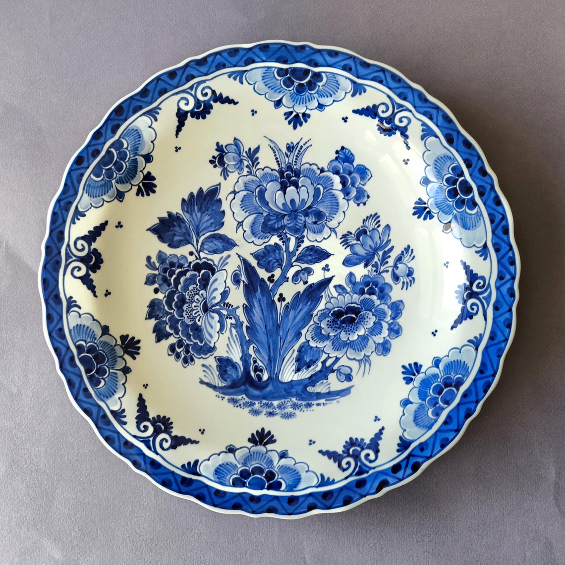 Authentic Royal Delft 1974 Hand Painted Decorative Plate- Traditional ...