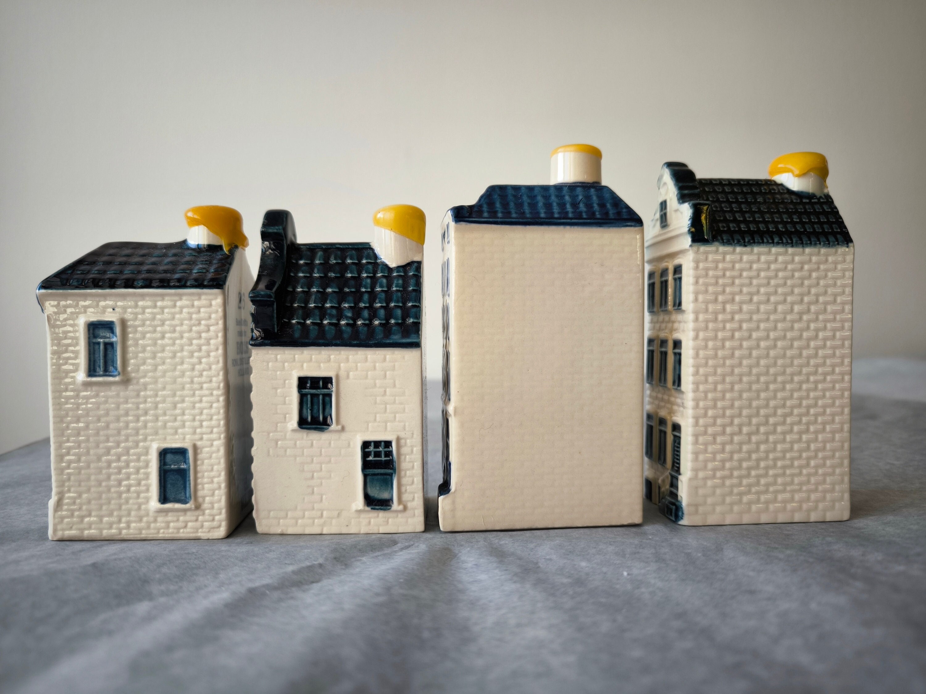 N.26,36,57,58 KLM Delft Blue Miniature Houses - Authentic Collectible ...